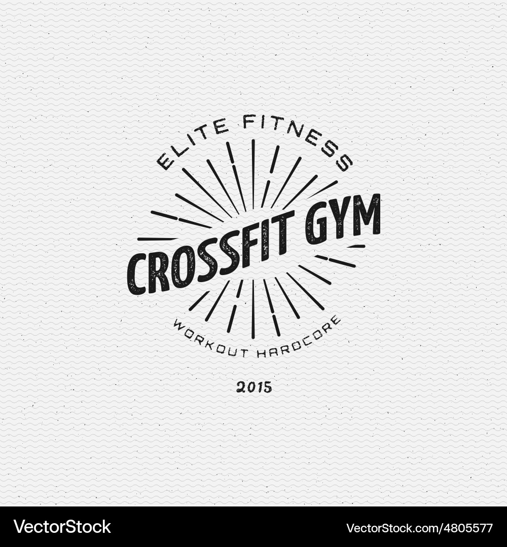 Crossfit badges logos and labels for any use Vector Image