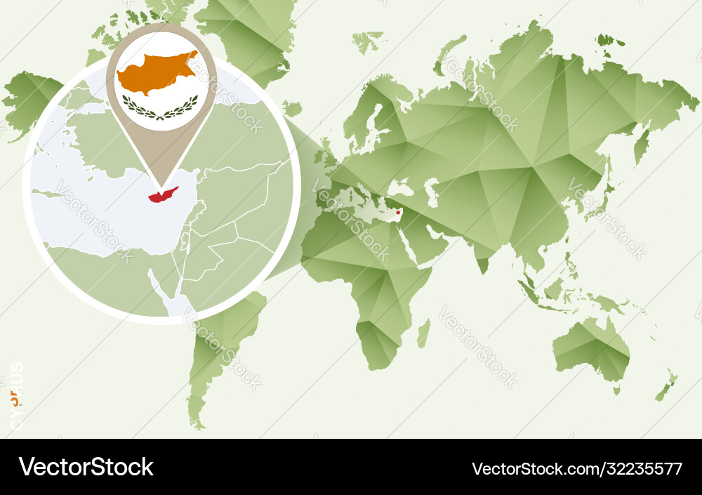 Infographic for cyprus detailed map cyprus Vector Image