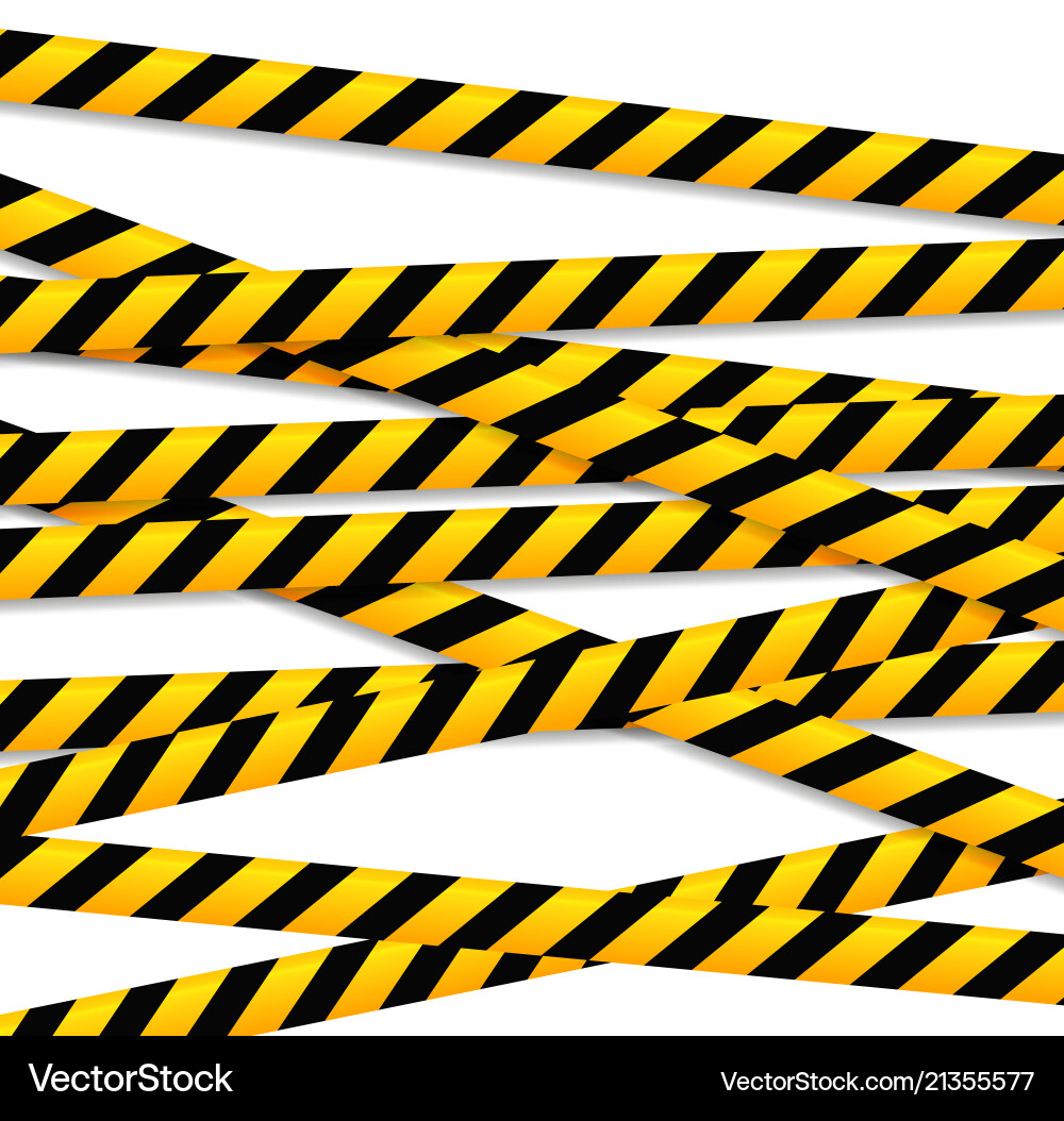 Isolated lines of insulation realistic warning Vector Image