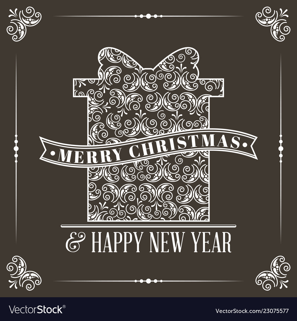Merry christmas decoration Royalty Free Vector Image