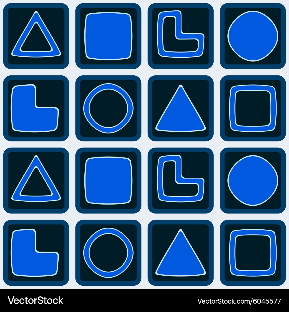 Seamless background with aspects of Socionics Vector Image