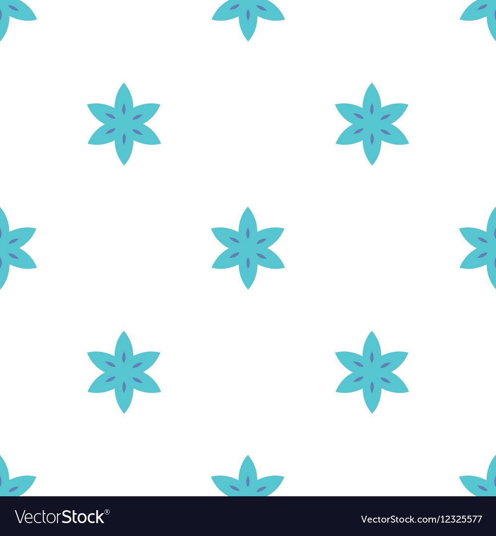 Simple flowers seamless pattern Royalty Free Vector Image