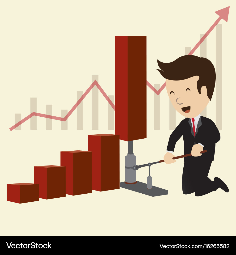 Business chart concepts Royalty Free Vector Image