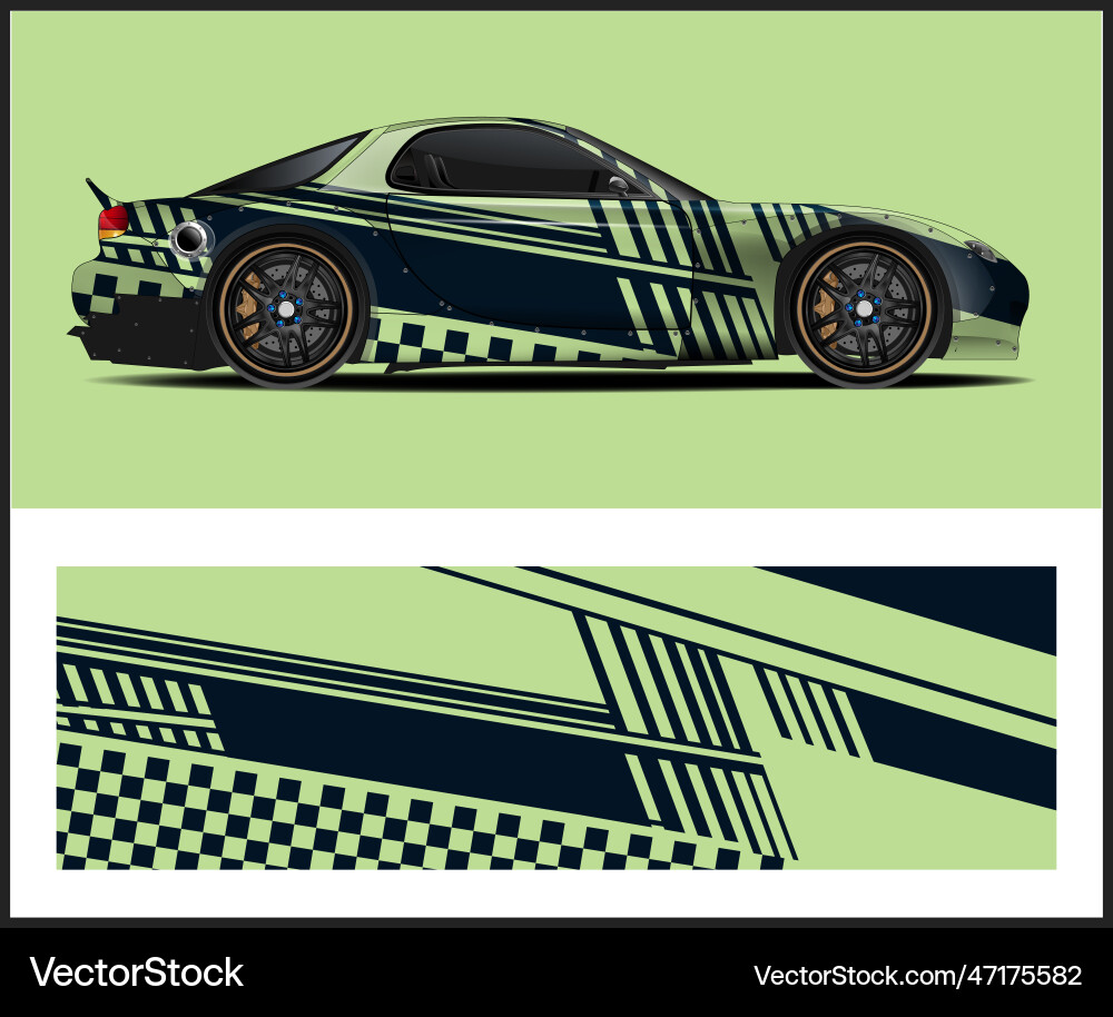 Professional car wrap design and signage design Vector Image