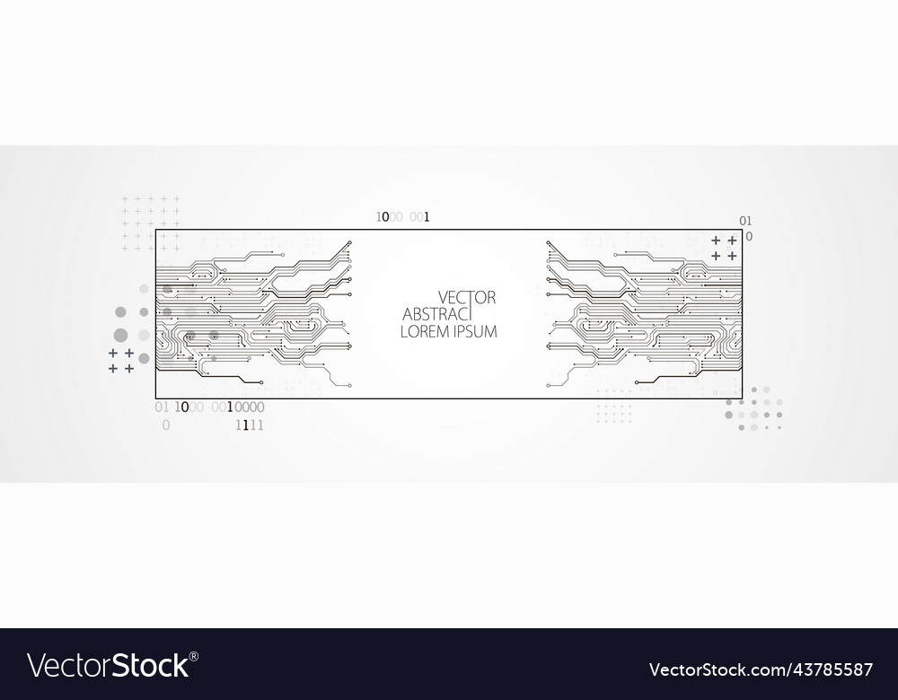 Abstract horizontal technology background Vector Image