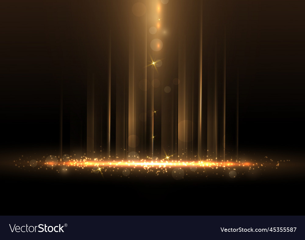 Abstract luxury golden glitter effect glowing Vector Image Abstract luxury golden glitter effect glowing Vector Image