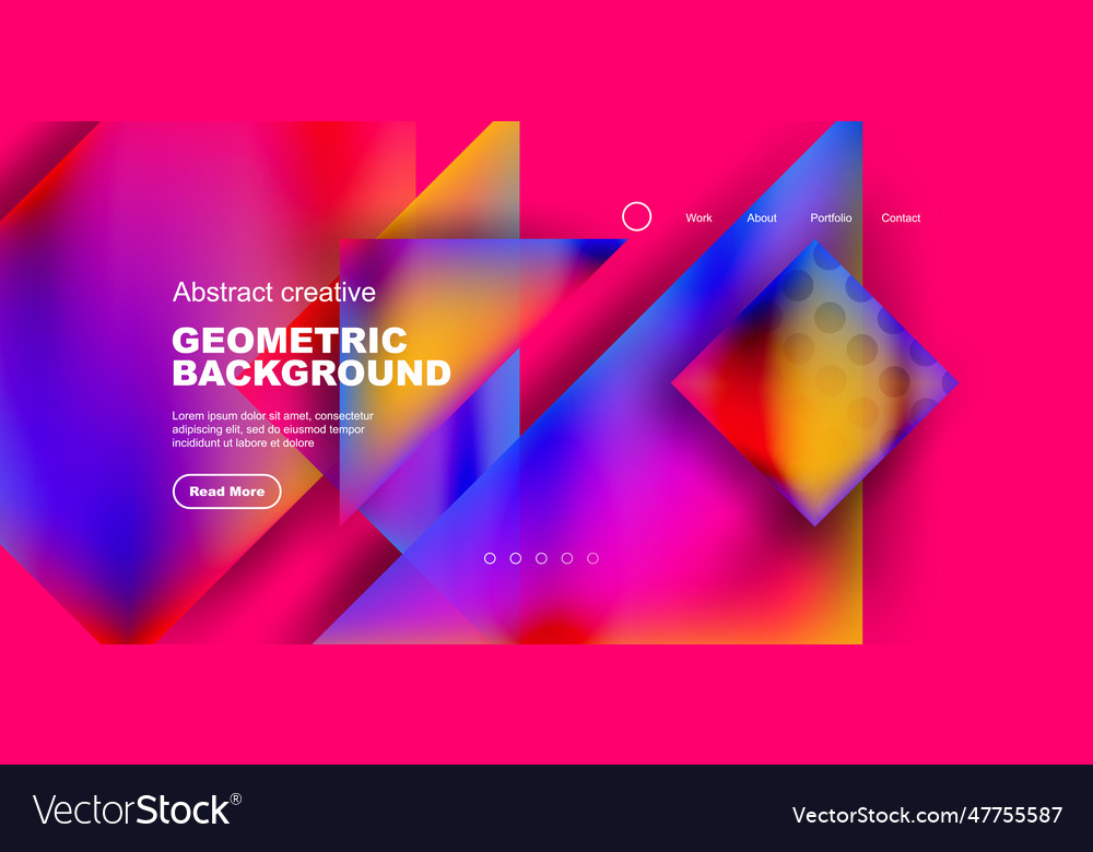 Geometric elements - squares and triangles Vector Image