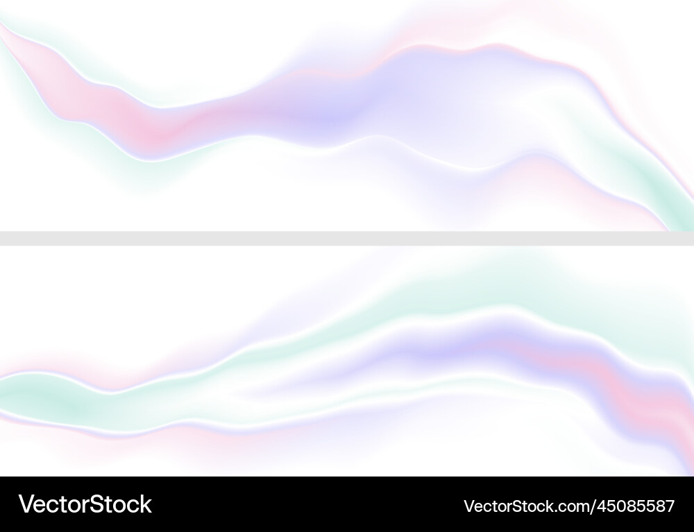Holographic neon trend 80s banners Royalty Free Vector Image