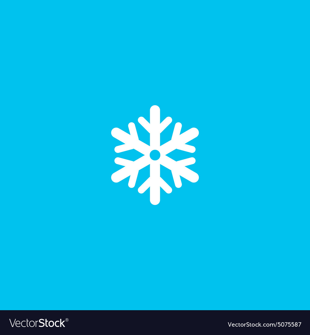 Snowflake icon Royalty Free Vector Image - VectorStock