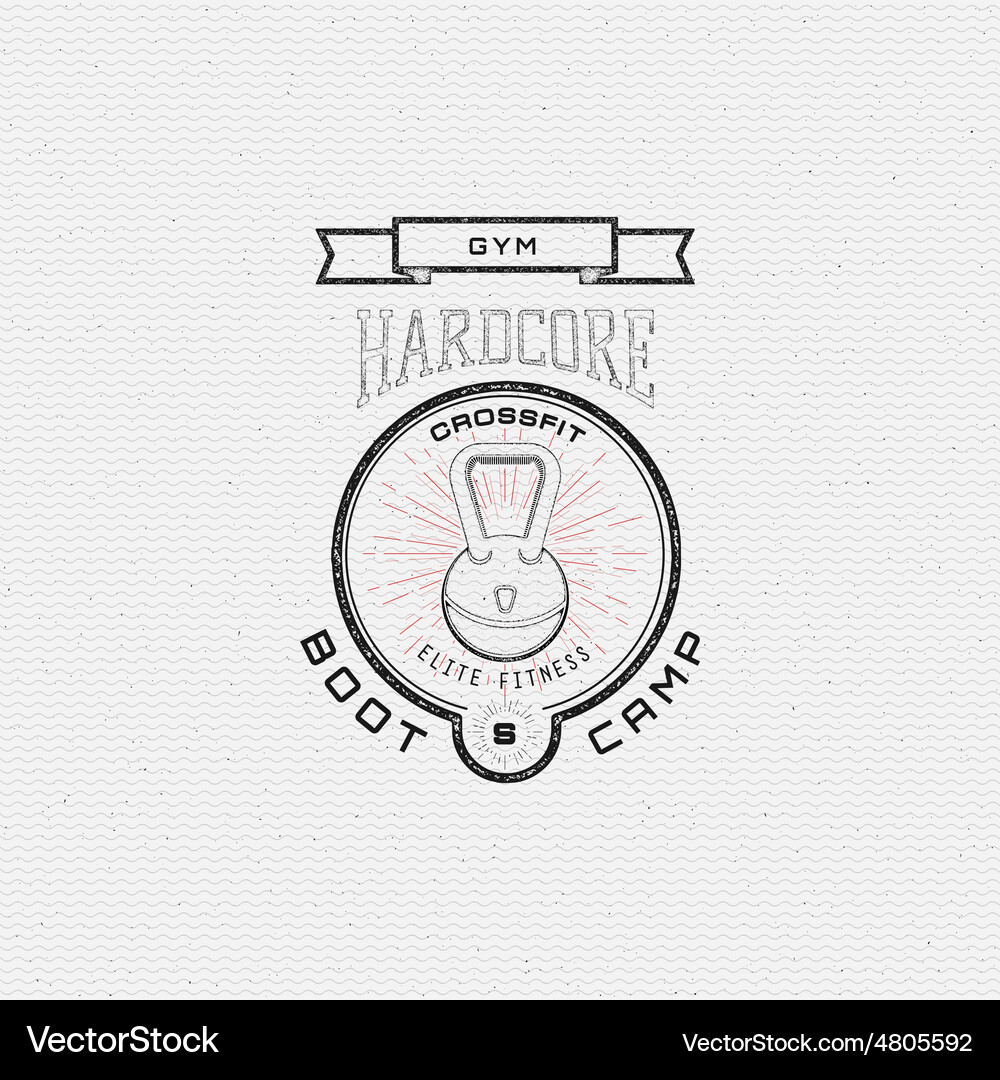 Crossfit badges logos and labels for any use Vector Image