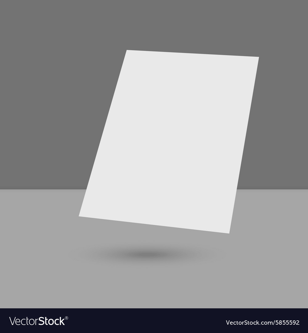Hovering blank empty magazine Royalty Free Vector Image