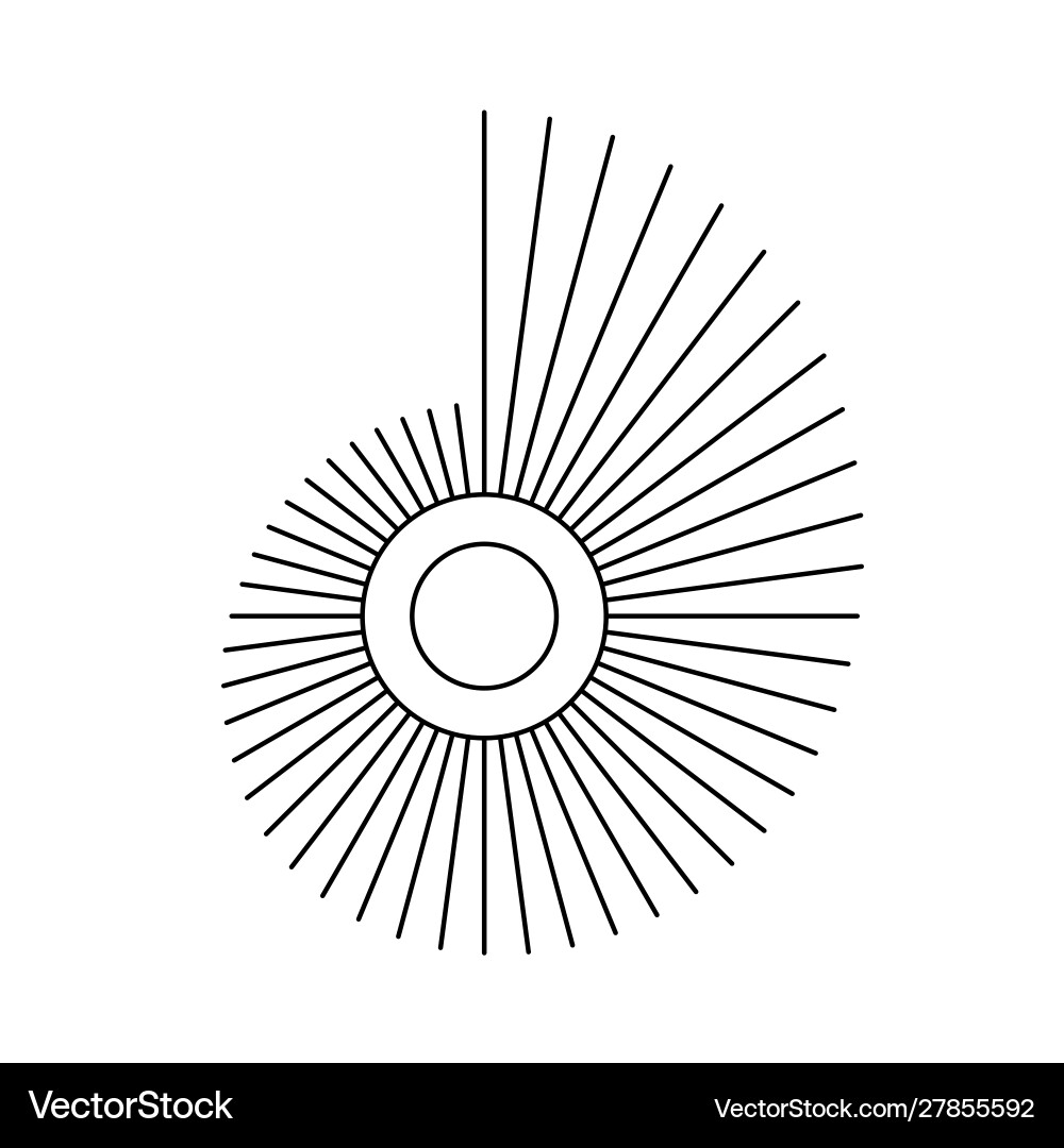 Radial lines in spiral helix shape abstract Vector Image