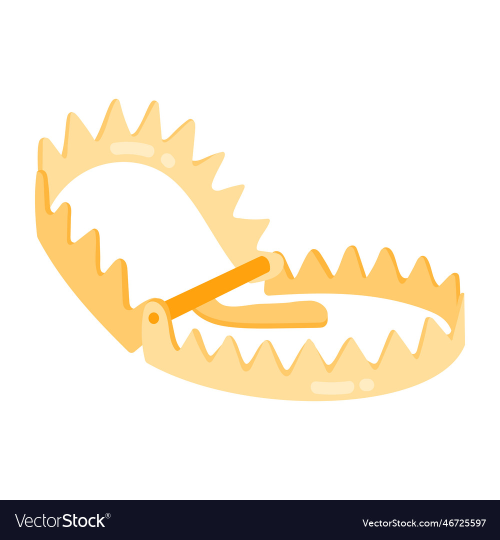 Bear trap Royalty Free Vector Image - VectorStock