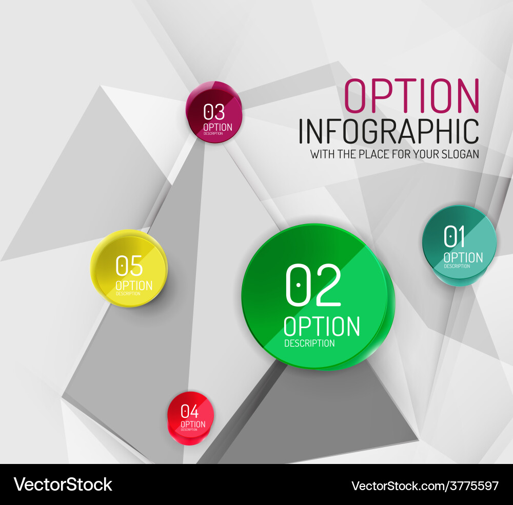 Fresh business abstract infographics Royalty Free Vector
