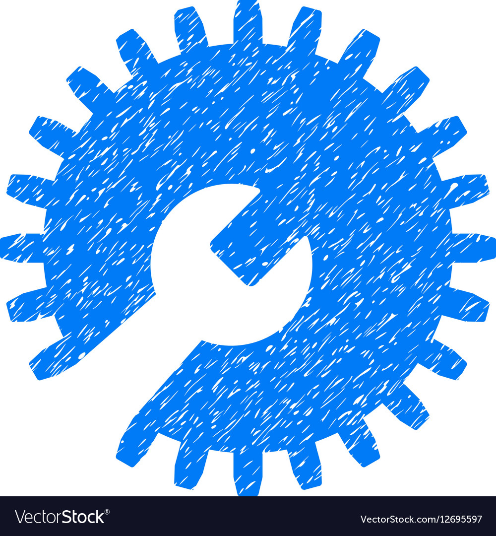 Gear tools grainy texture icon Royalty Free Vector Image Gear tools grainy texture icon Royalty Free Vector Image