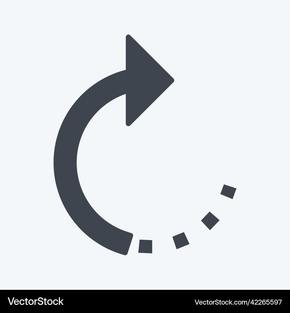 Icon rotate right suitable for photo editing Vector Image
