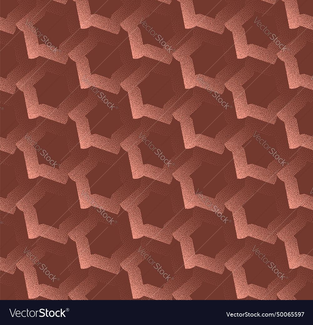 Oriental Style Lattice Seamless Pattern Trendy Vector Image