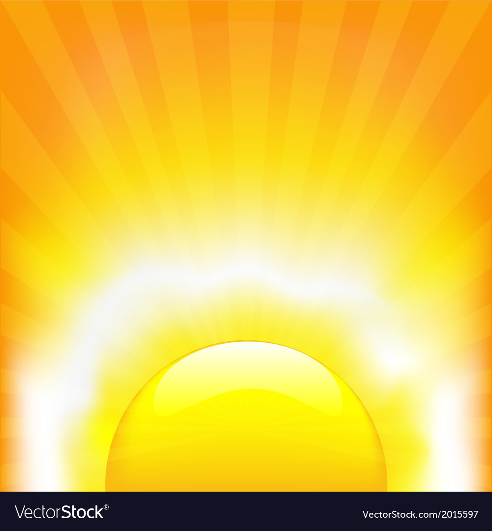 Shining sun Royalty Free Vector Image - VectorStock