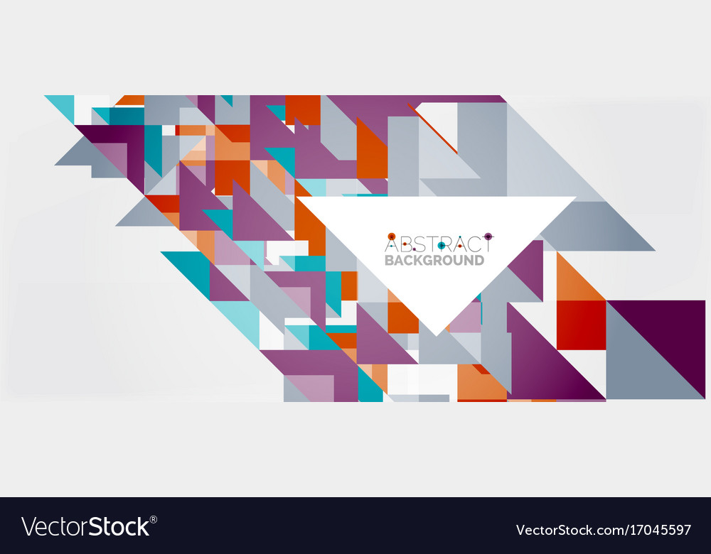 Triangle pattern design background Royalty Free Vector Image