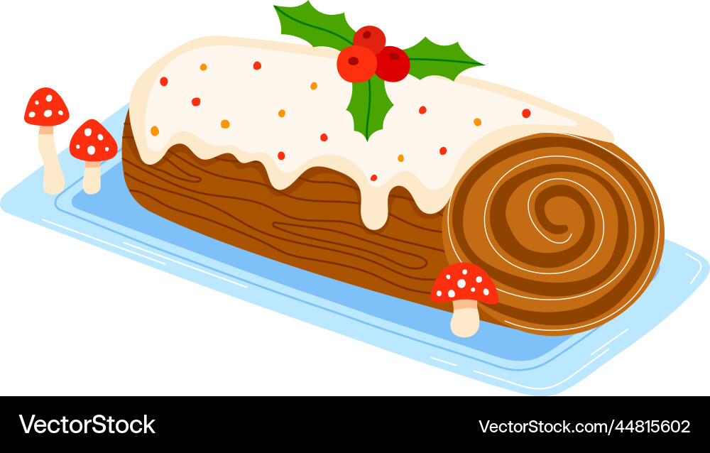 Christmas or birthday celebration gingerbread cake
