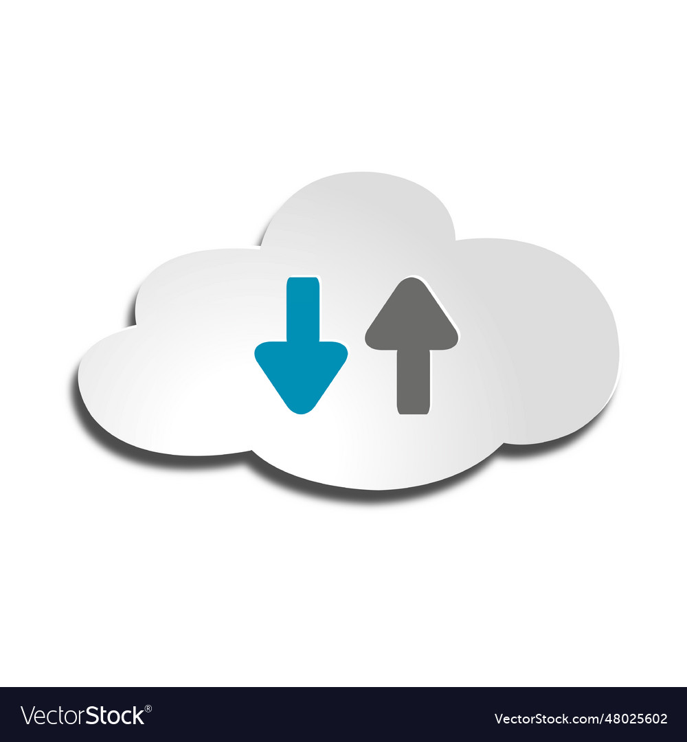 Cloud storage icon Royalty Free Vector Image - VectorStock