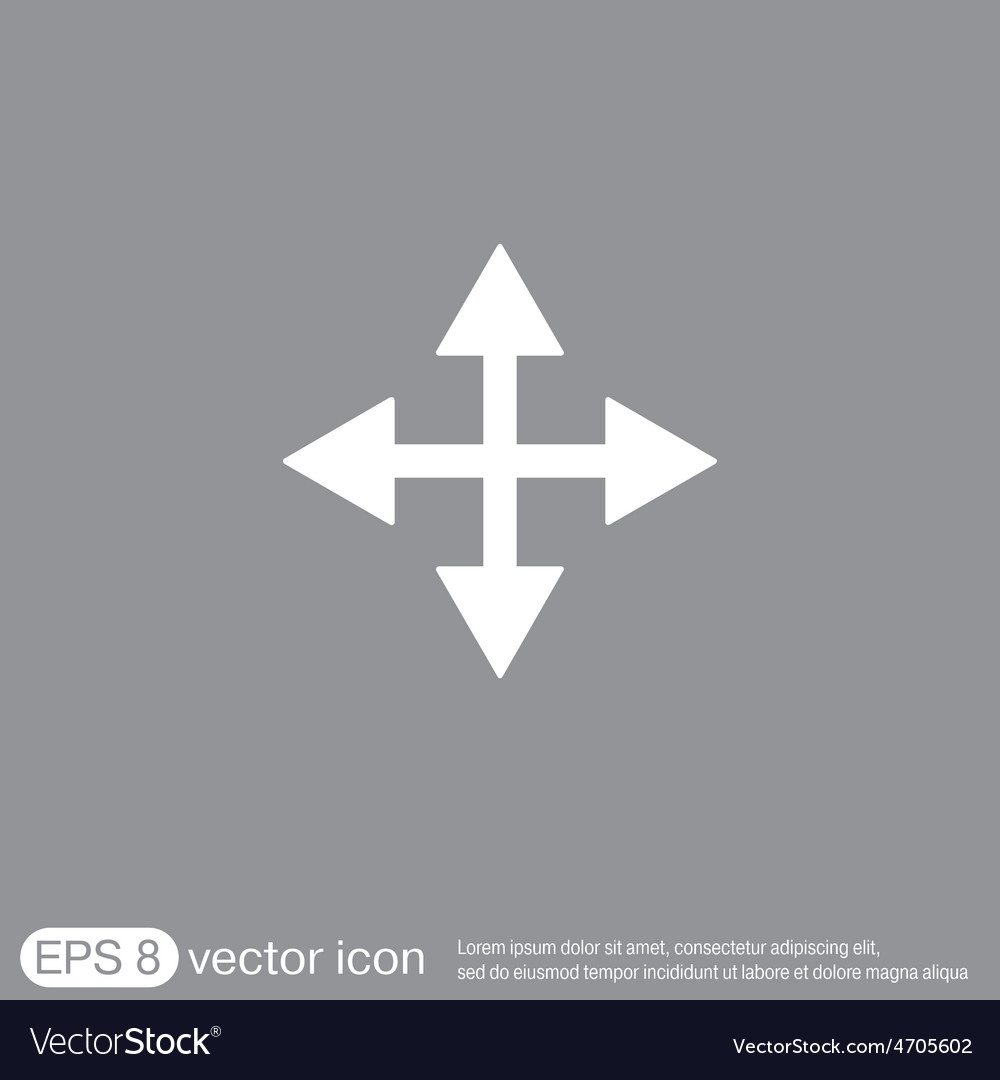 Move arrows Royalty Free Vector Image - VectorStock Move arrows Royalty Free Vector Image - VectorStock