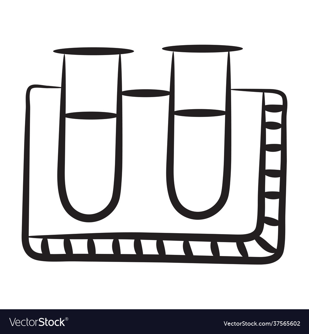 Test tubes Royalty Free Vector Image - VectorStock