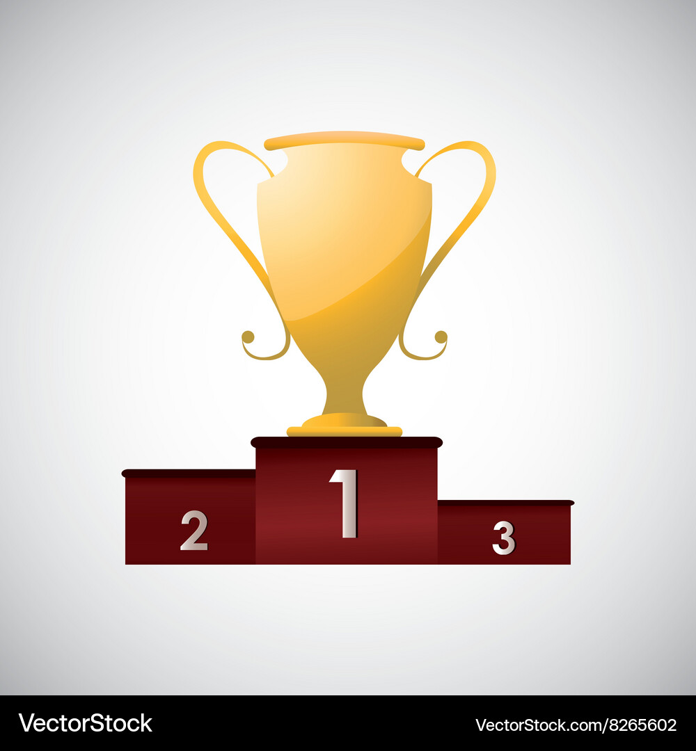 Trophy icon design Royalty Free Vector Image - VectorStock