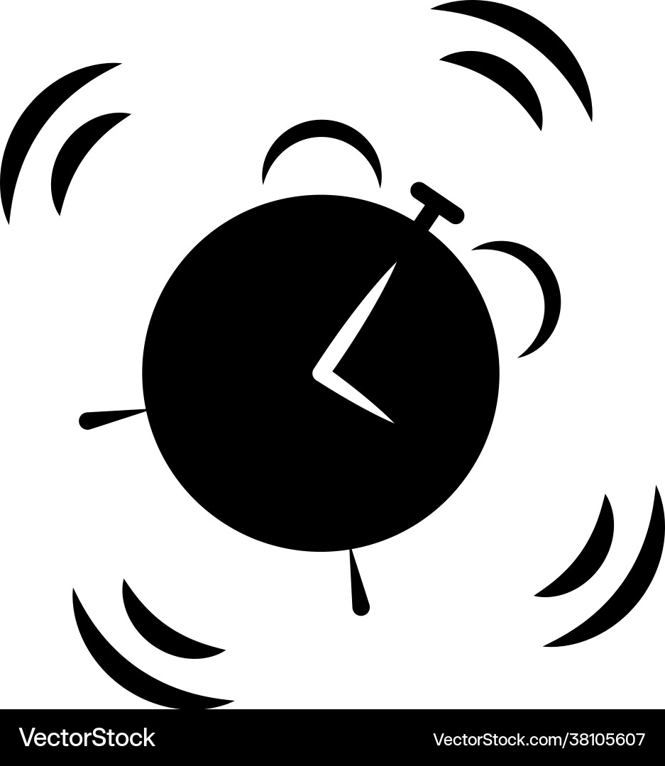 Alarm clock icon template Royalty Free Vector Image
