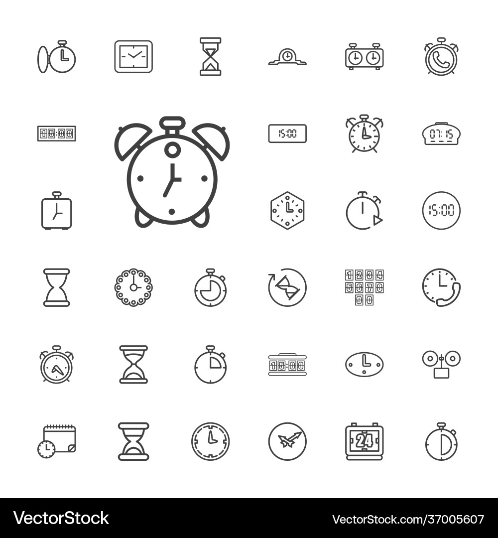Countdown icons Royalty Free Vector Image - VectorStock
