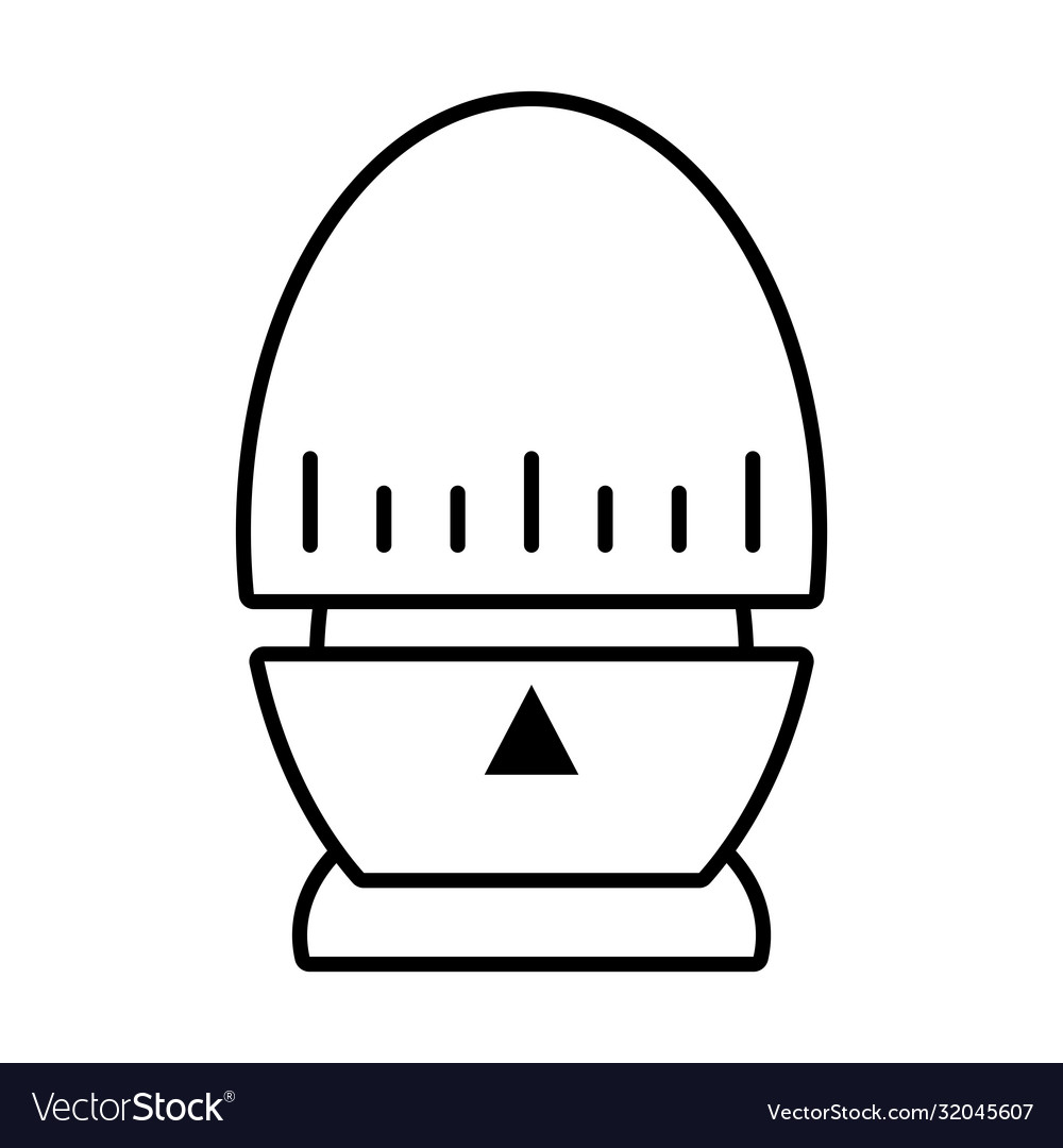 Egg Timer Icon Line Style Royalty Free Vector Image