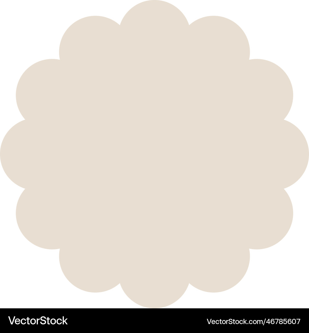 Round flower figure Royalty Free Vector Image - VectorStock