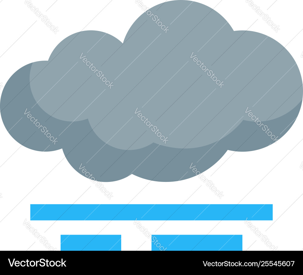 Simple weather icon in flat style Royalty Free Vector Image