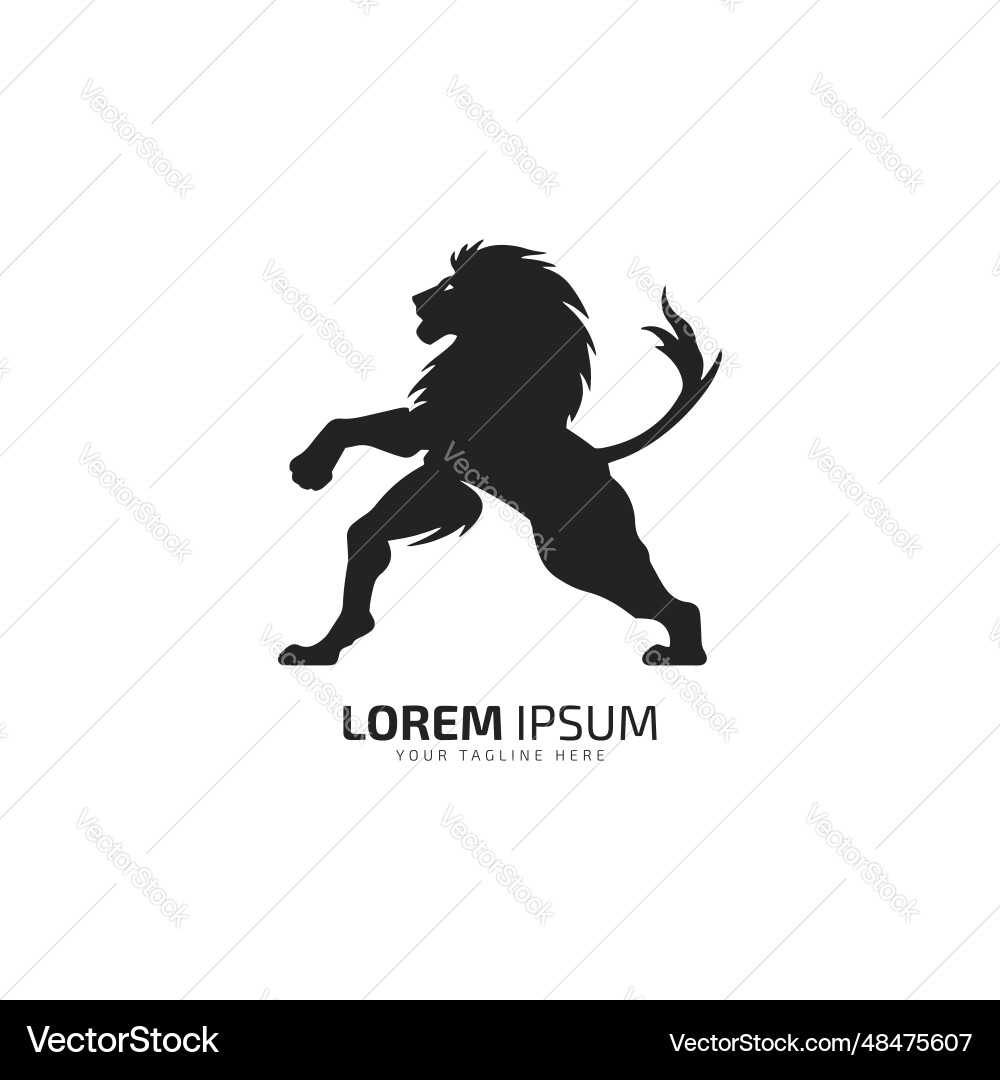 Lion Standing Up Logo