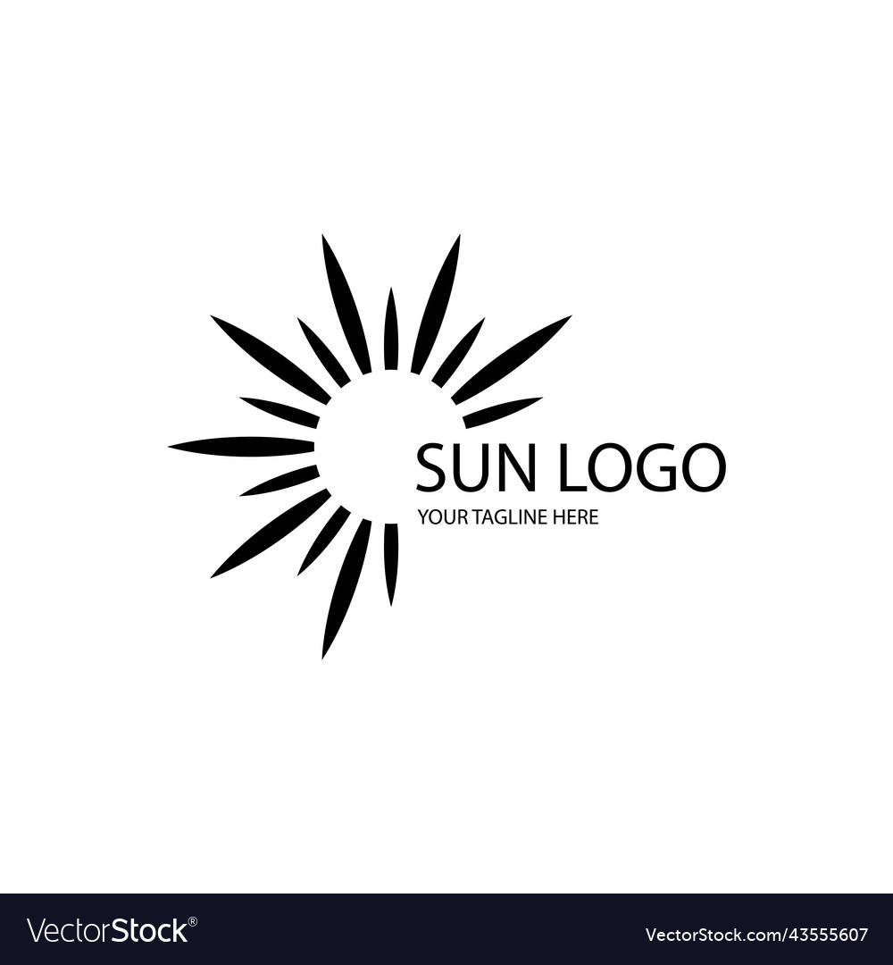 Sun logo Royalty Free Vector Image - VectorStock