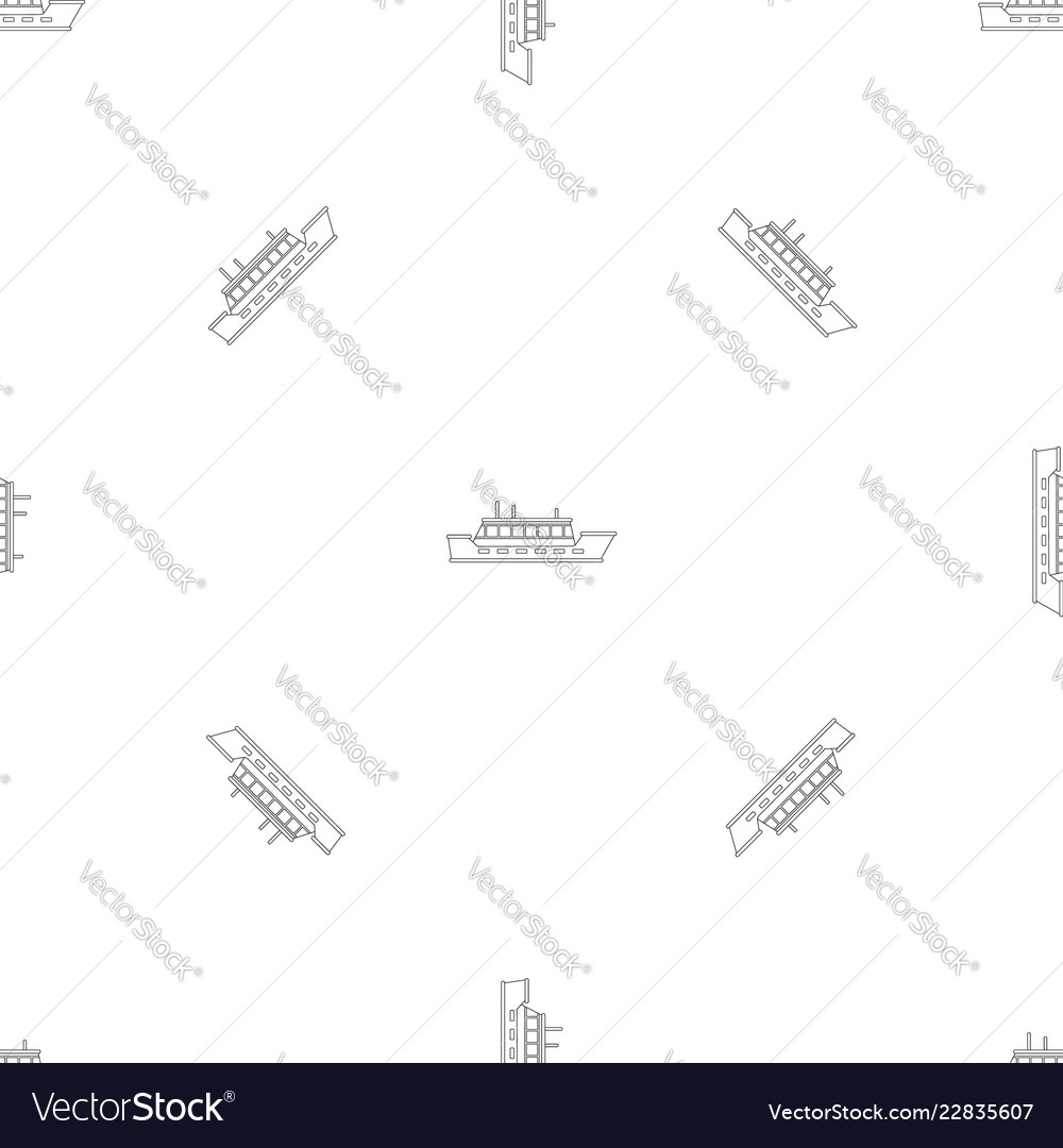 Tanker pattern seamless Royalty Free Vector Image