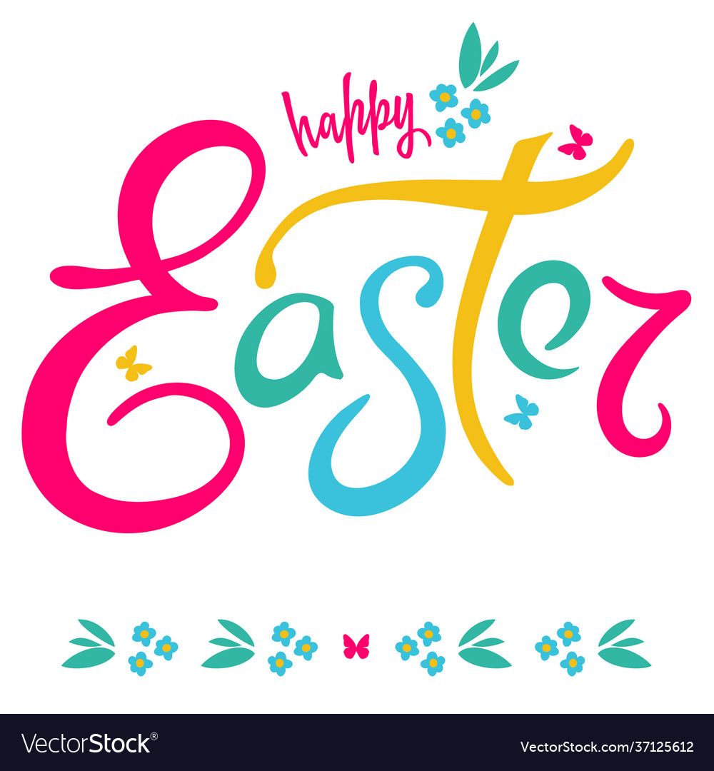 Happy easter Royalty Free Vector Image - VectorStock