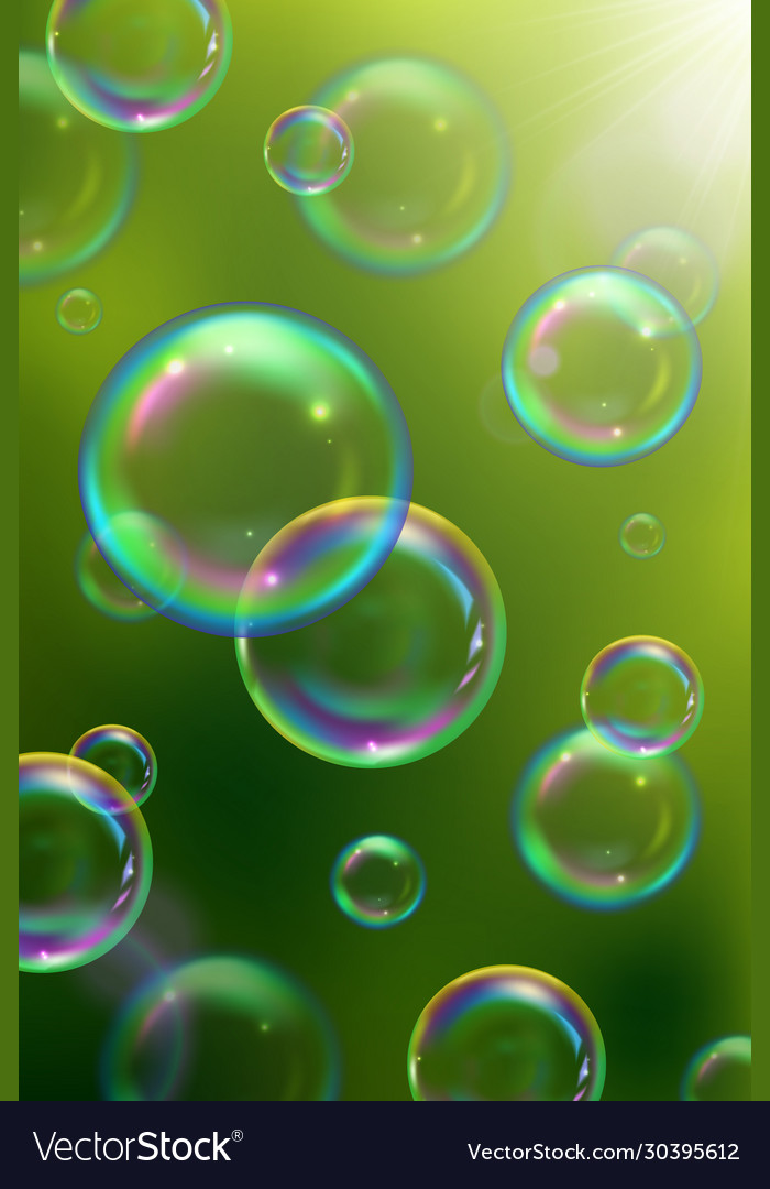 Soap bubbles background Royalty Free Vector Image