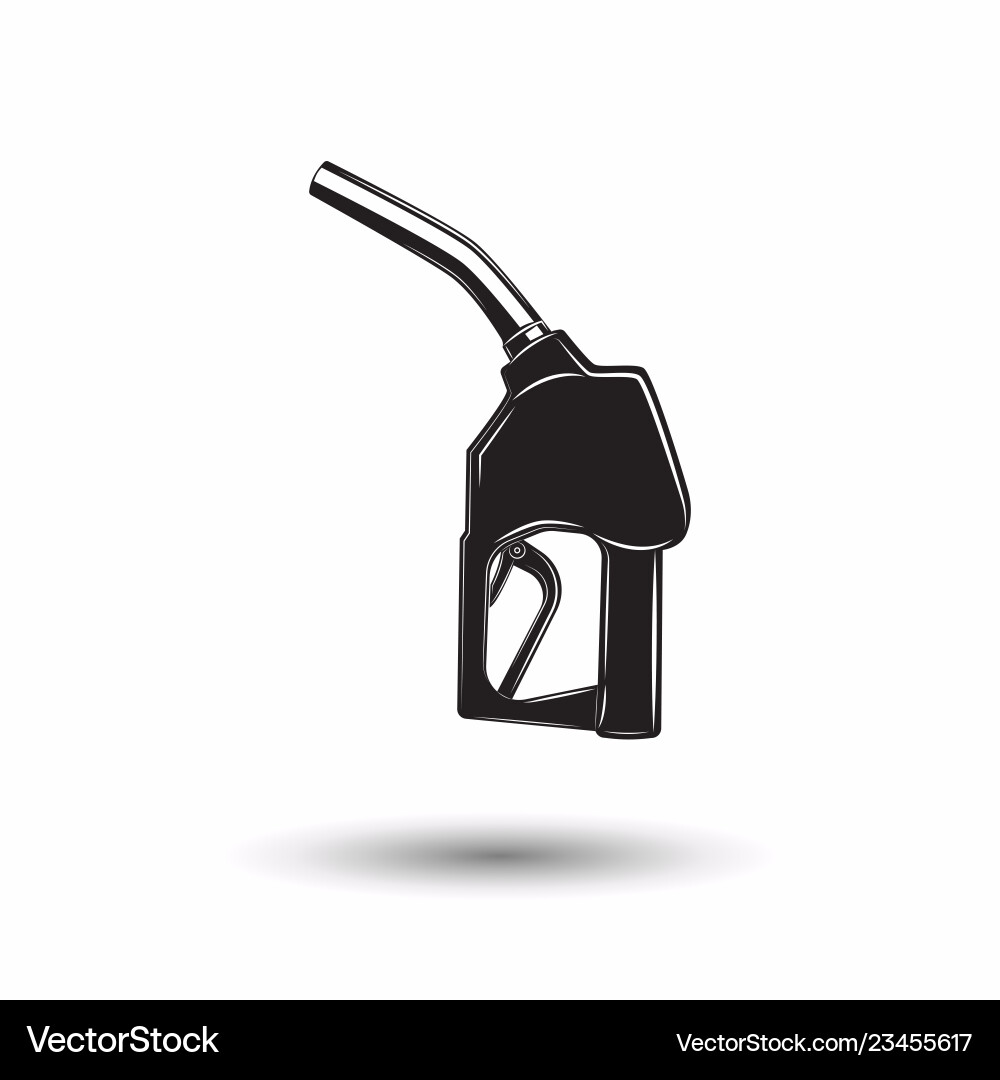 Monochrome petrol gun icon Royalty Free Vector Image