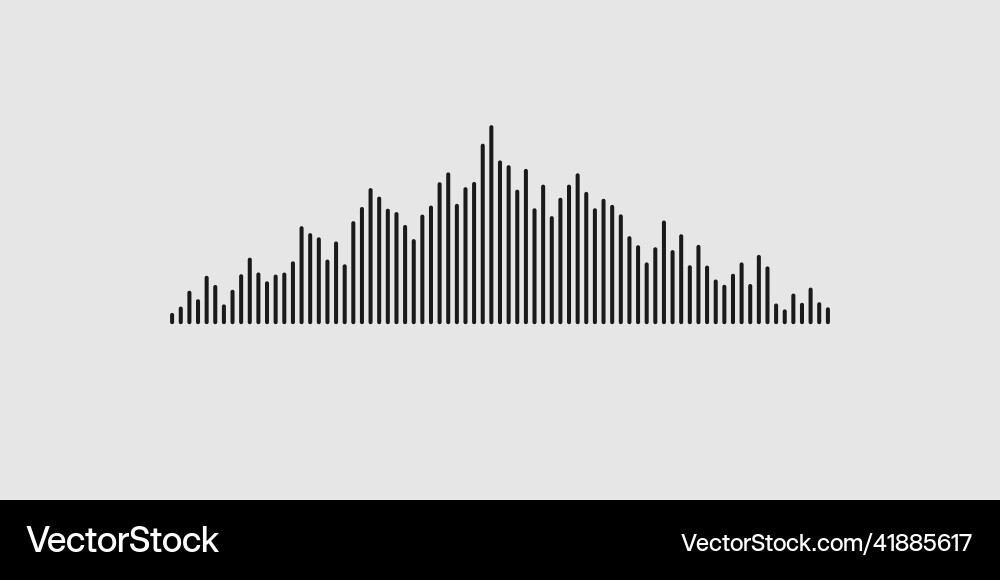 Music wave in the form Royalty Free Vector Image