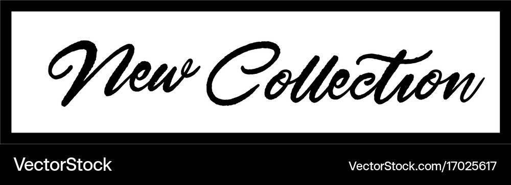 New collection hand lettering handmade Royalty Free Vector