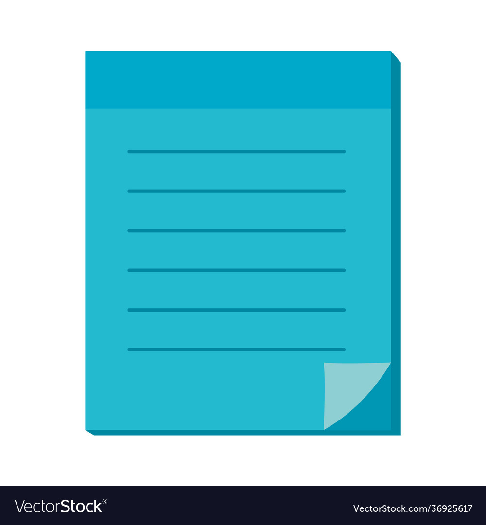 Notepad icon image Royalty Free Vector Image - VectorStock
