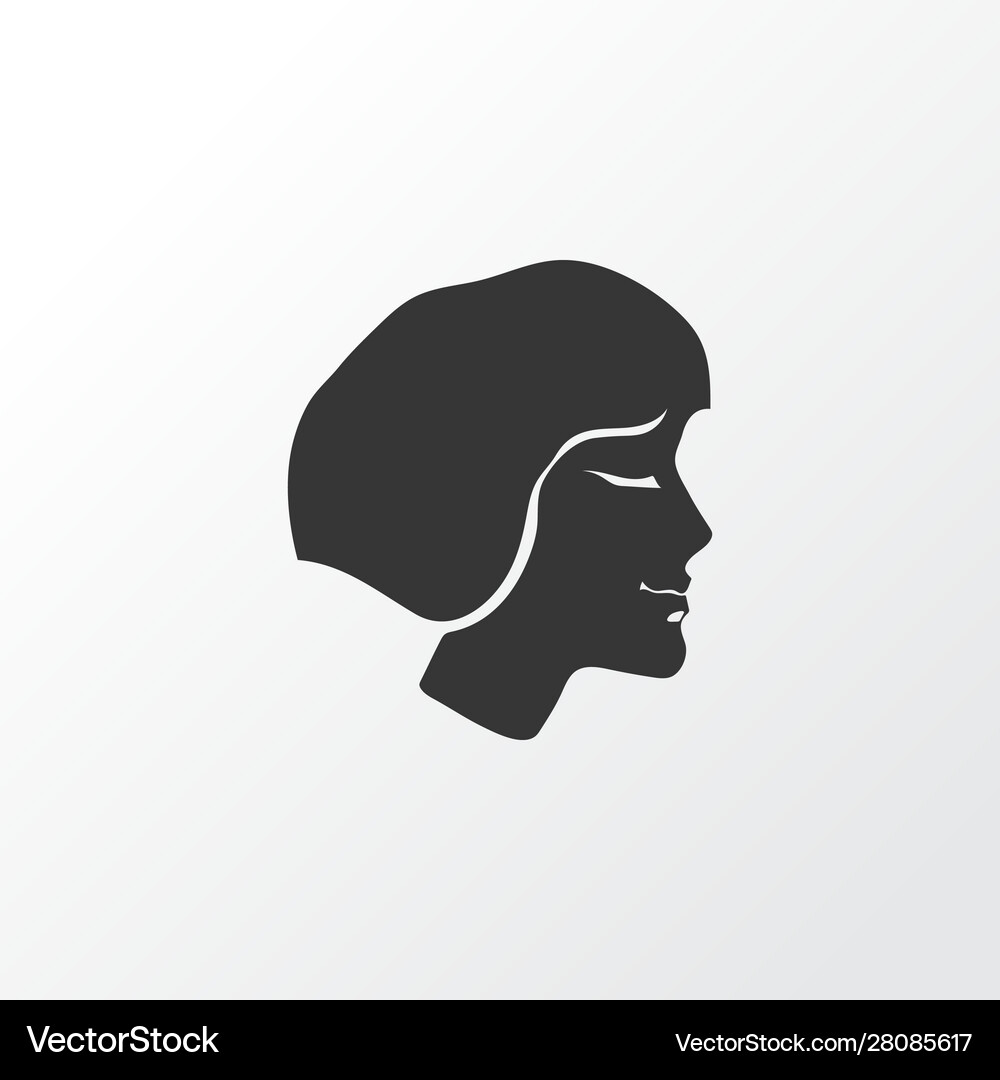 Short hairstyle icon symbol premium quality Vector Image