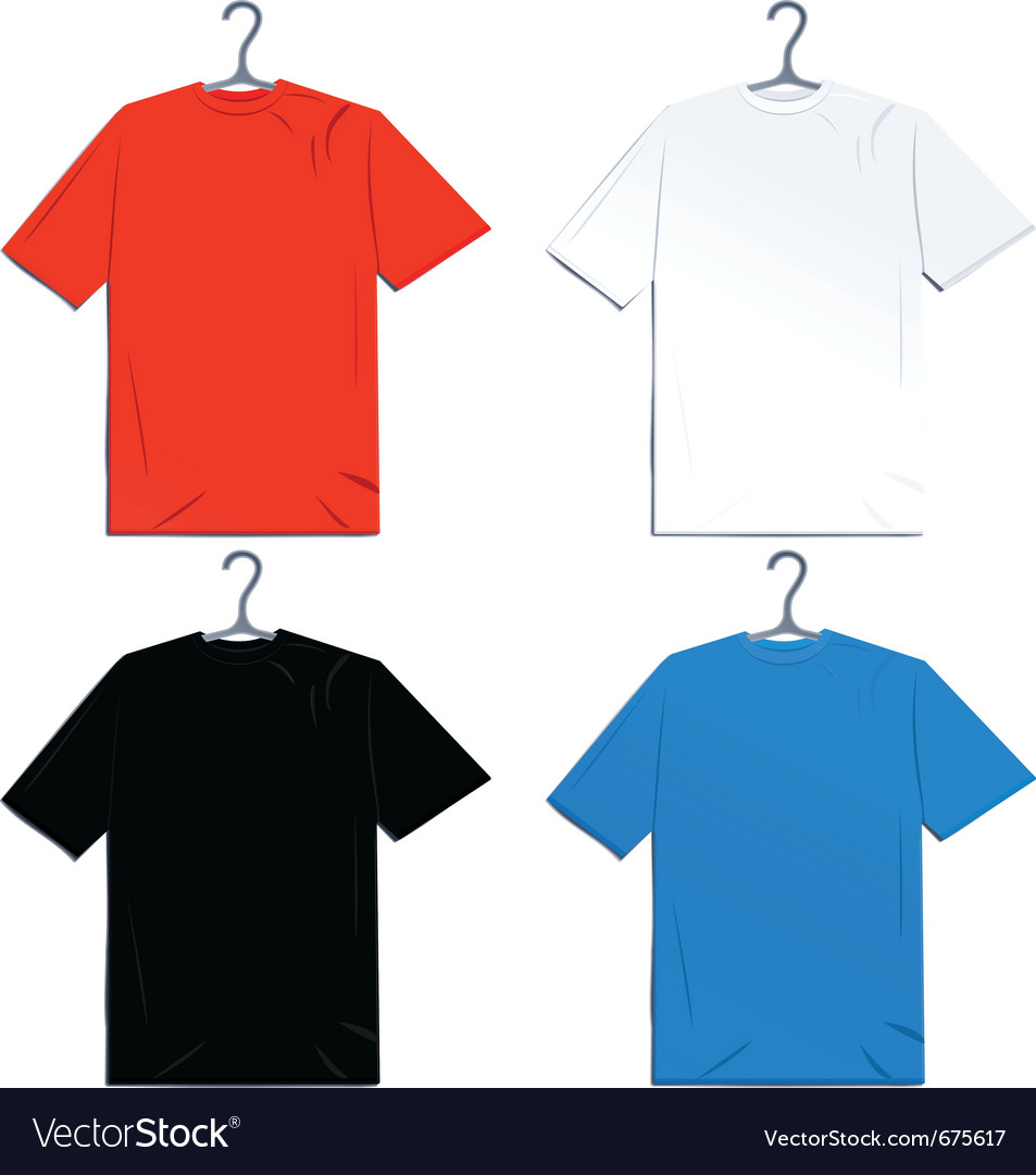 T Shirts Royalty Free Vector Image Vectorstock