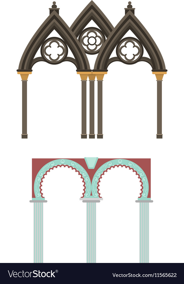 Arch construction Royalty Free Vector Image - VectorStock