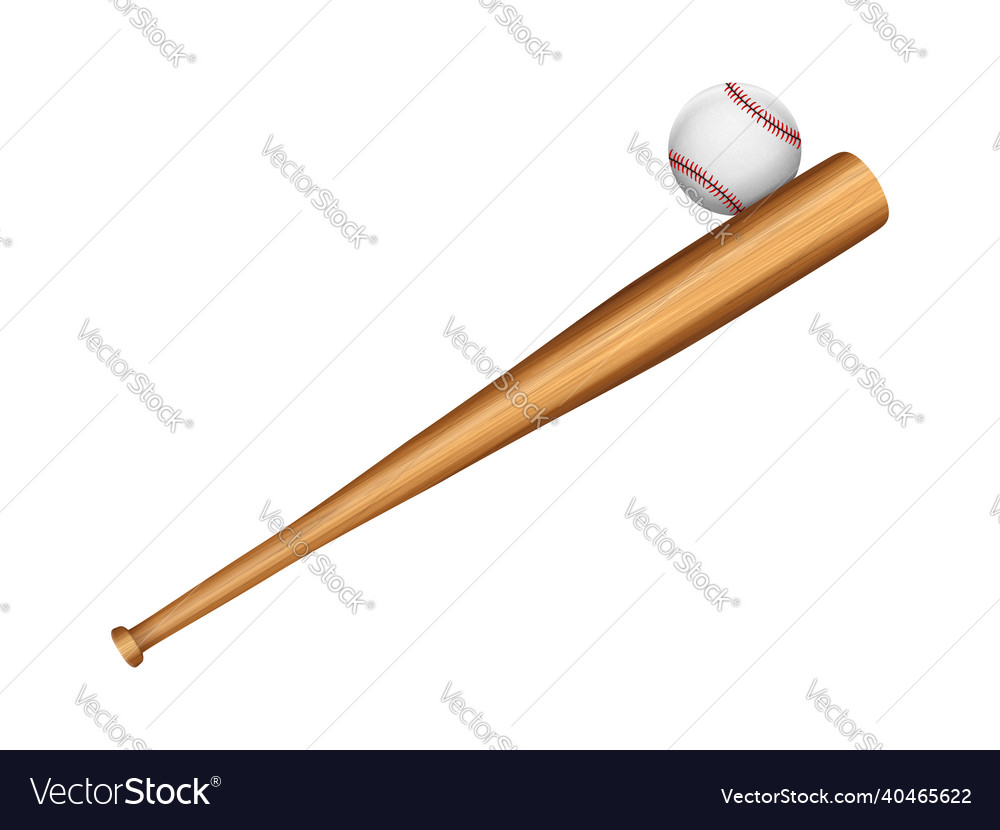 Baseball hit Royalty Free Vector Image - VectorStock