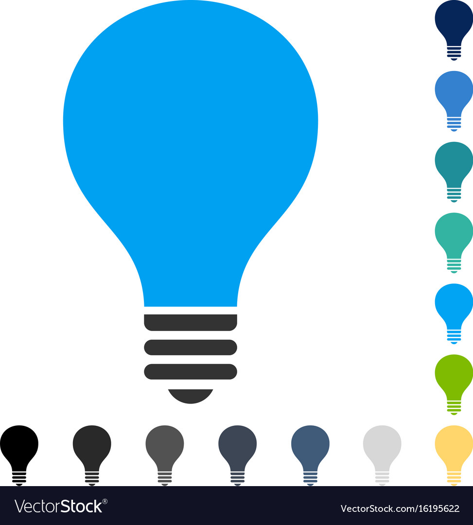 Bulb icon Royalty Free Vector Image - VectorStock