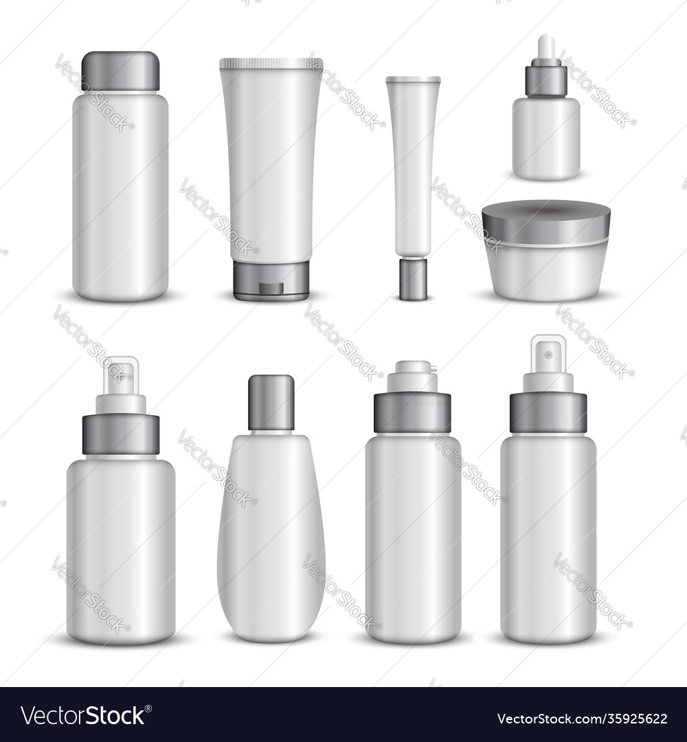Cosmetics packaging set Royalty Free Vector Image