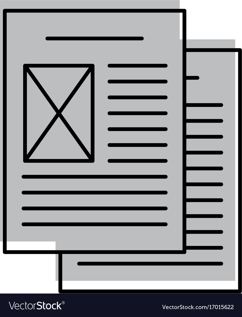 File paper document icon Royalty Free Vector Image