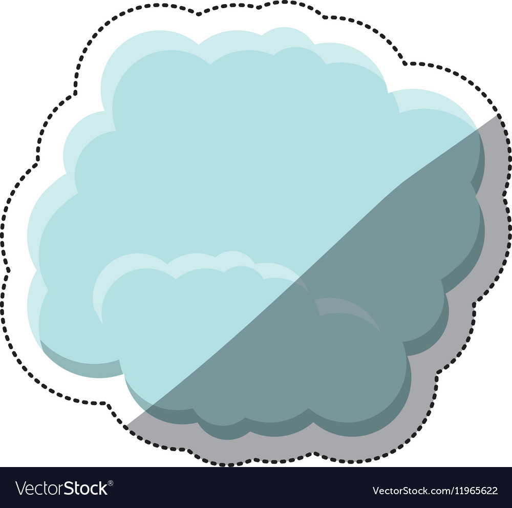Isolated cloud design Royalty Free Vector Image